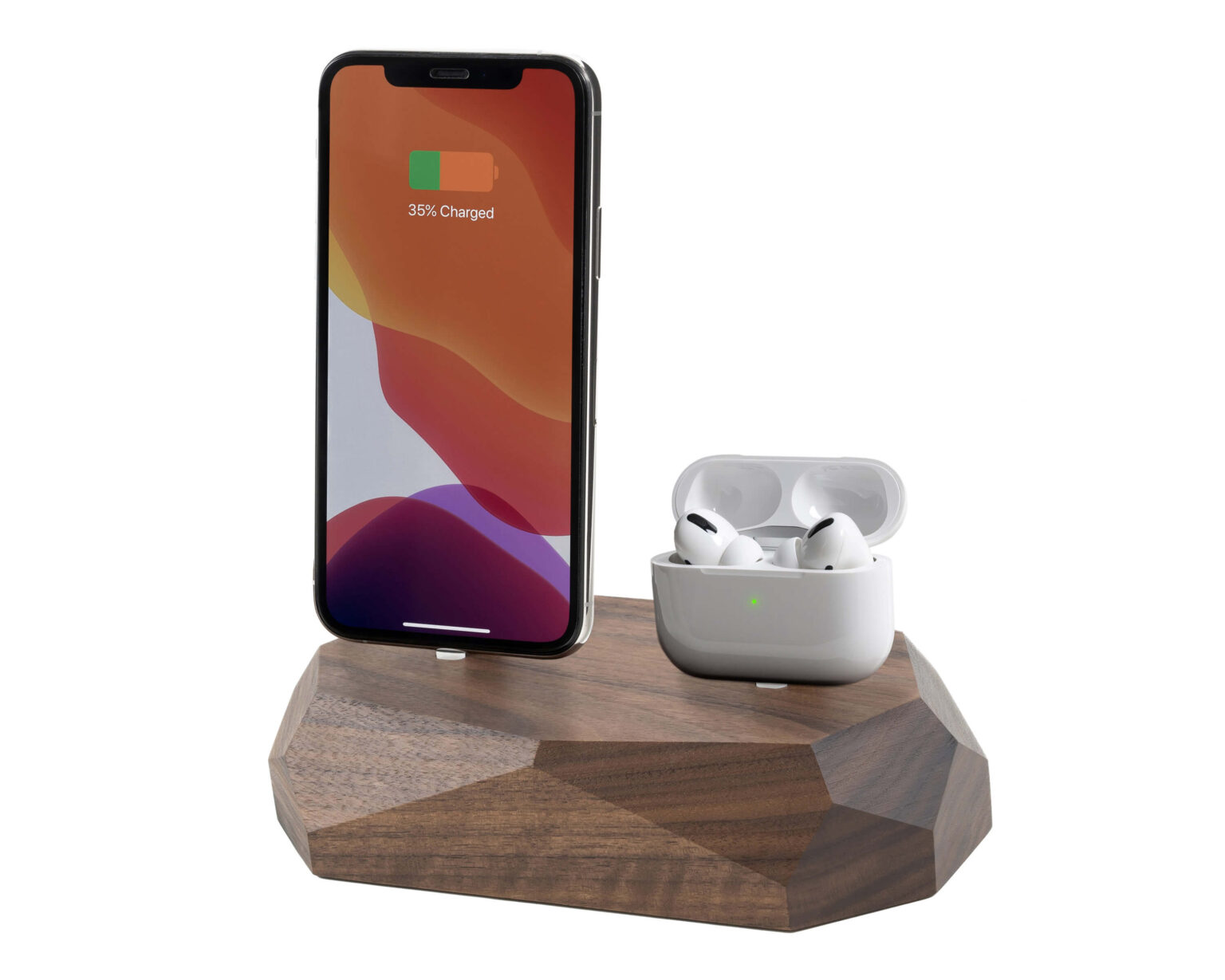 iPhone Triple Dock - Walnut - Oakywood - Wooden Amsterdam