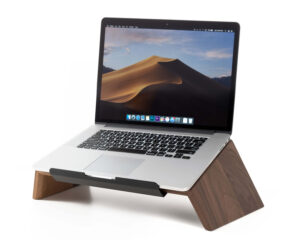 Wooden Laptop Stand - Walnut - Wooden Amsterdam