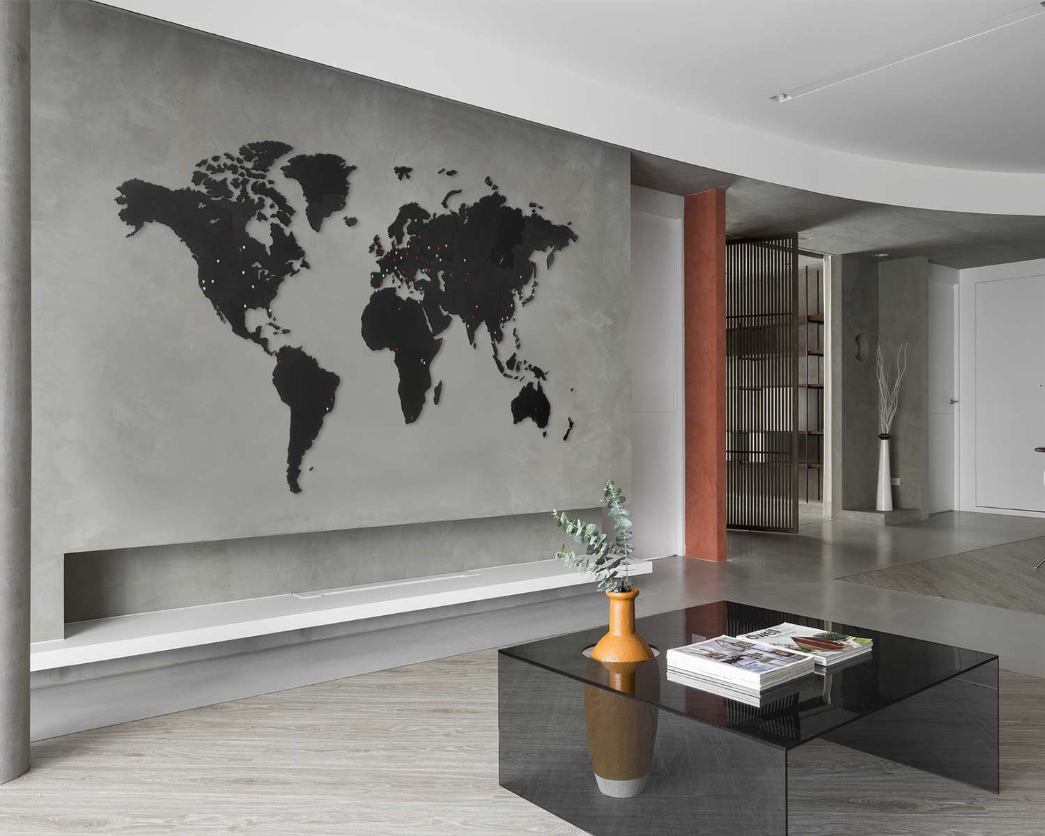 Wooden World Map - DIY - White - MiMi Innovations