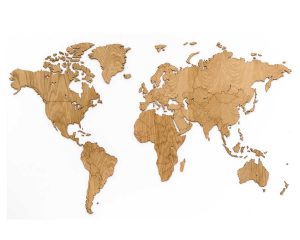 Wooden World Map | DIY | Sustainable Oak