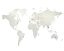 Wooden World Map | DIY | White HDF