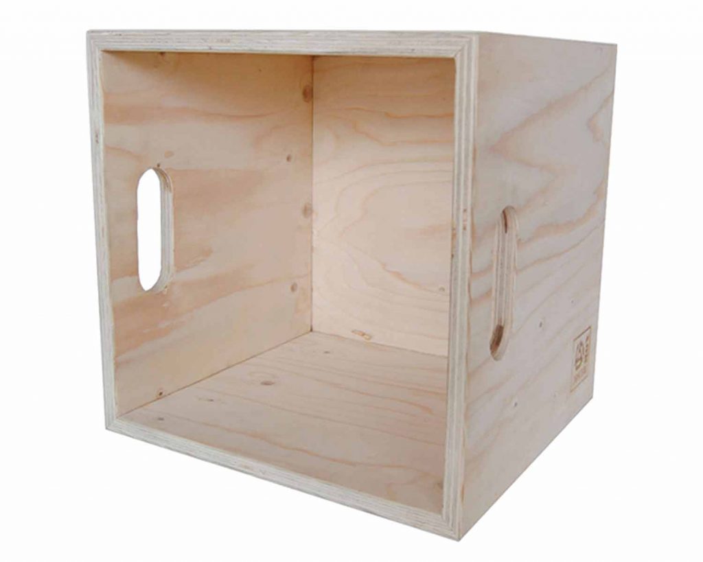 Wooden Vinyl Record Box - Oak - Music Box Designs