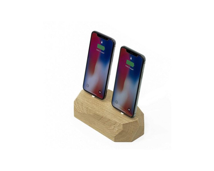 iPhone Dual Dock - Oak - Oakywood - Wooden Amsterdam