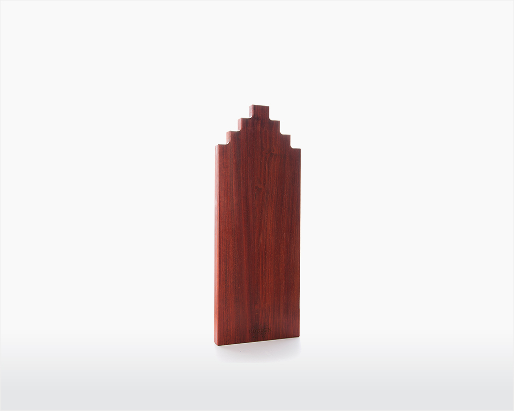 Serving Board Canal House Shape - Padouk - Wooden Amsterdam