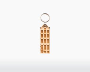 Amsterdam Canal House Keychain - Keizersgracht 526 - Maple