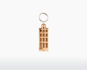 Amsterdam Canal House Keychain - Keizersgracht 526 - Maple - Wooden ...