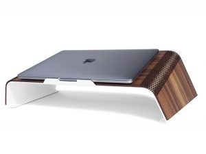 Wooden Laptop Stand - Walnut - Wooden Amsterdam
