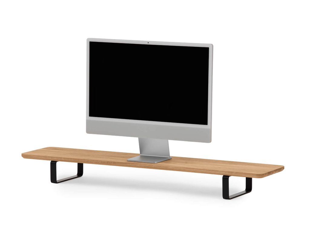Dual Desk Shelf - Monitor Stand - Oak - Wooden Amsterdam