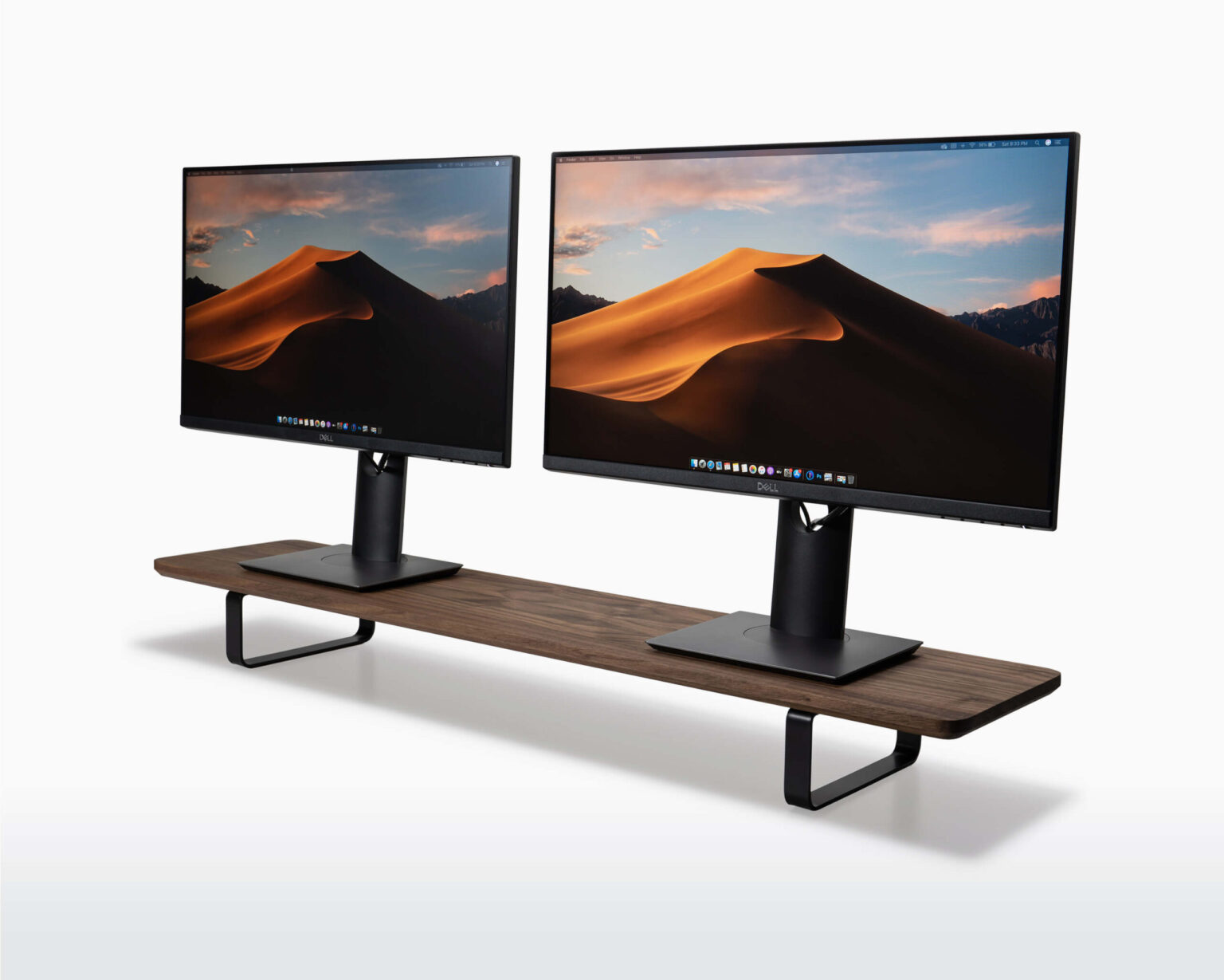 Dual Monitor Standaard | Beeldschermverhoger | Bestel nu bij Wooden ...
