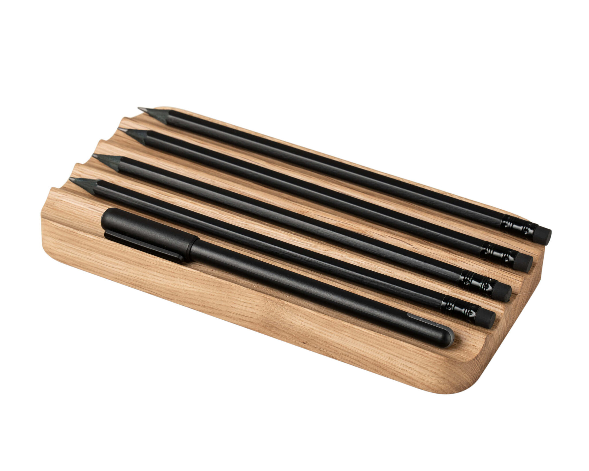 Pen Tray - OakyBlocks - Walnut - Wooden Amsterdam