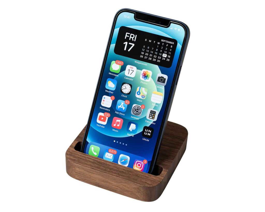 Phone Stand - OakyBlocks - Oak - Wooden Amsterdam