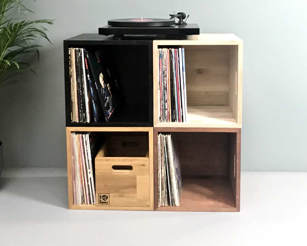 Wooden Vinyl Record Box | Rosewood | Shop now at Wooden Amsterdam