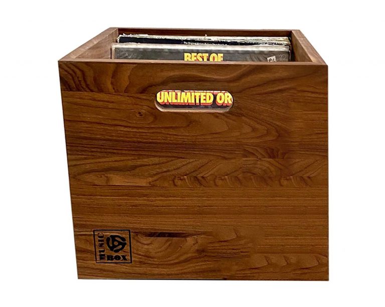 Wooden Vinyl Record Box | Rosewood | Shop now at Wooden Amsterdam