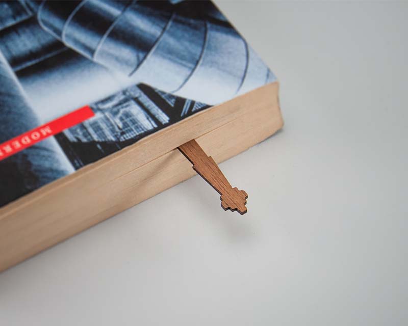 Handmade Bookmark Double Bass | Oak Wood | Shop Now