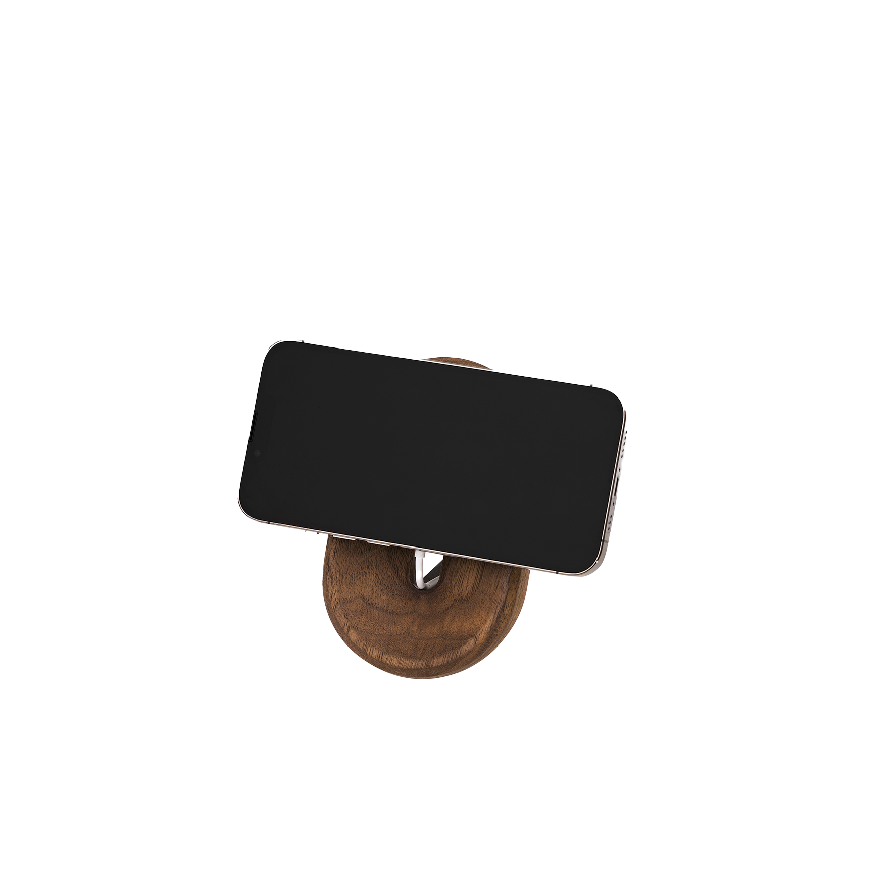 MagSafe iPhone Desk Shelf Mount - Walnut - Wooden Amsterdam