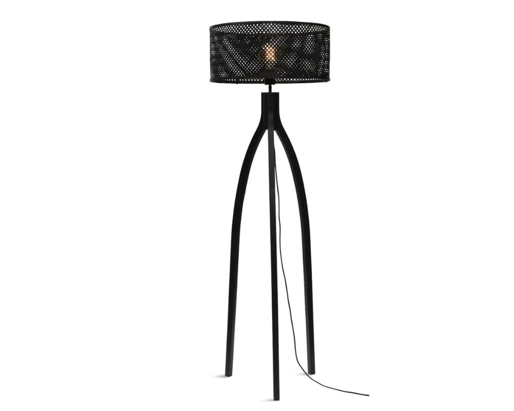 Floor Lamp - JAVA - 3-Legs - Bamboo - Wooden Amsterdam