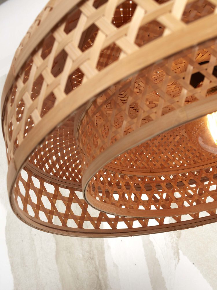 Hanging Lamp - UBUD - Double Shades | Wooden Amsterdam