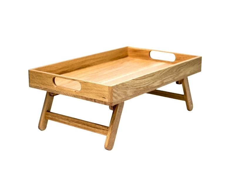 Breakfast Tray with foldable legs | Walnut or Oak | Shop now